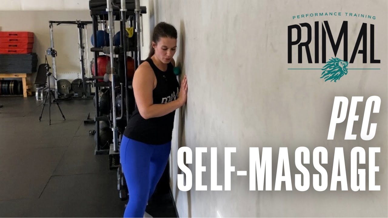 Pec (Pectoralis Major) Self-Massage - Lacrosse Ball - YouTube