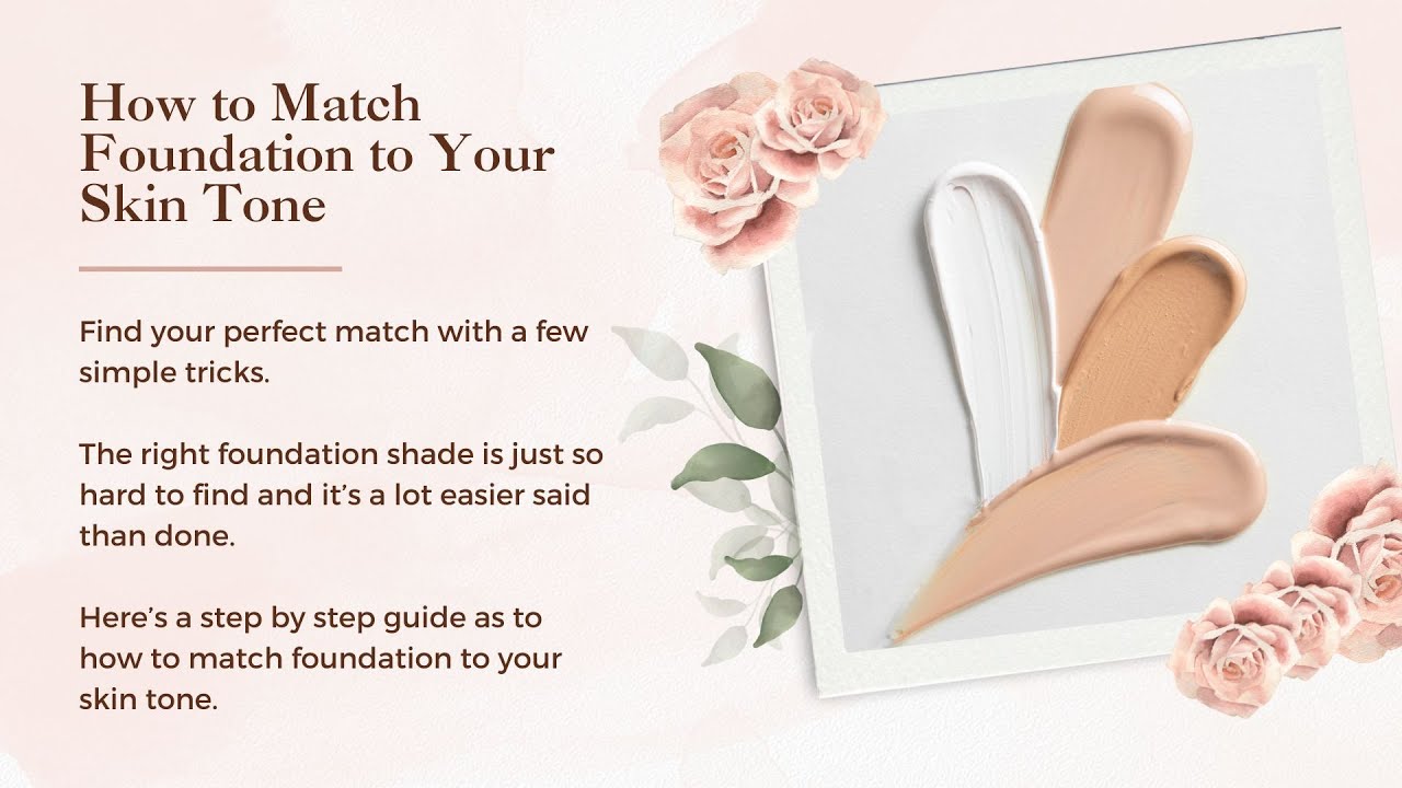 GCB How to match foundation to your skin tone. - YouTube