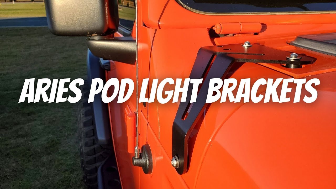 Pod Light Brackets For Jeep Wrangler JL/Gladiator JT - YouTube