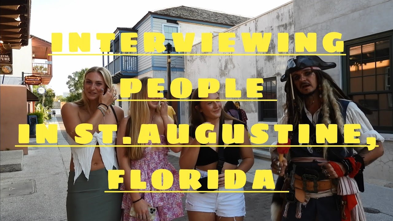 Captain Jack interviewing guests and locals in St. Augustine, Florida! - YouTube