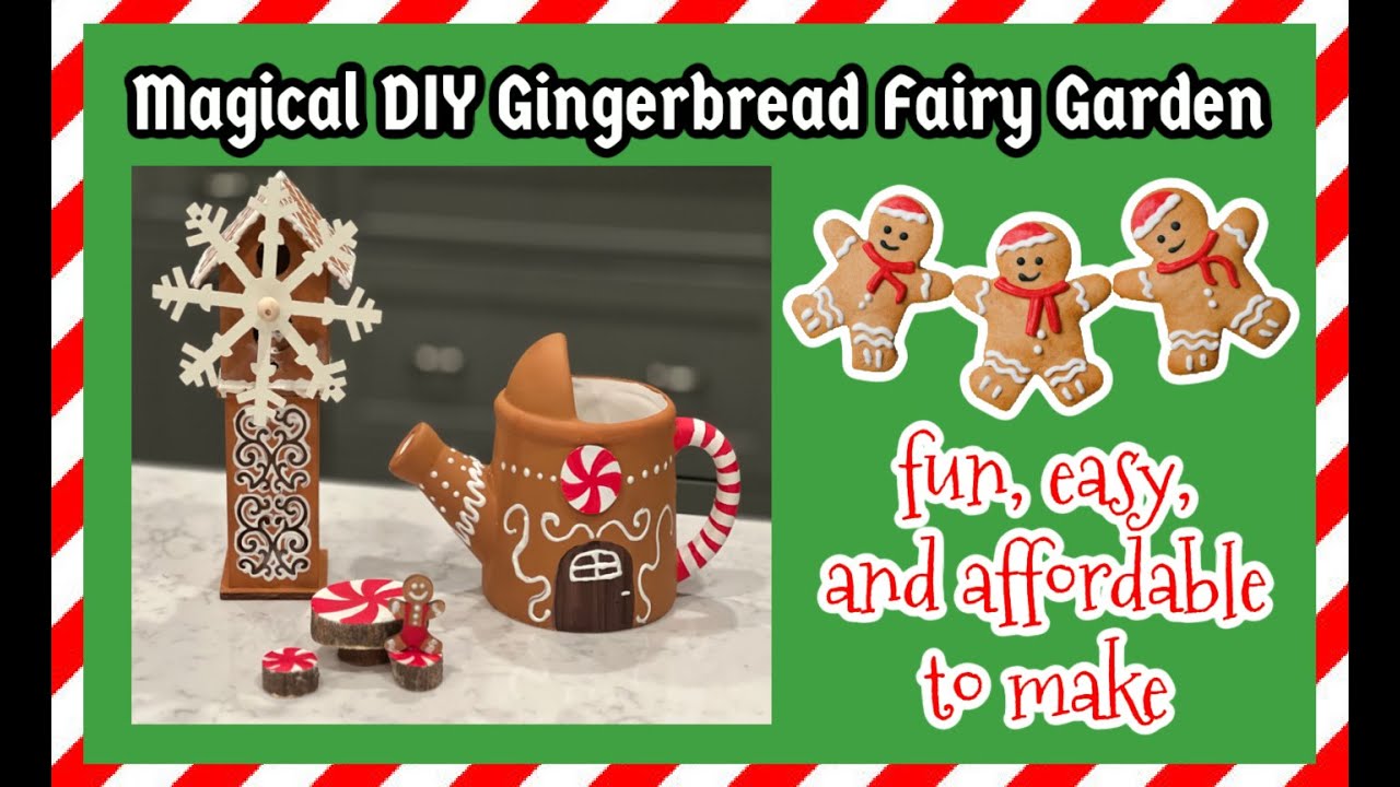 🎄A Magica DIY Gingerbread Fairy Garden // Christmas in July // MUST SEE ...