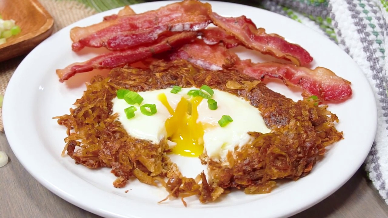 Hash Brown Egg Nests - YouTube
