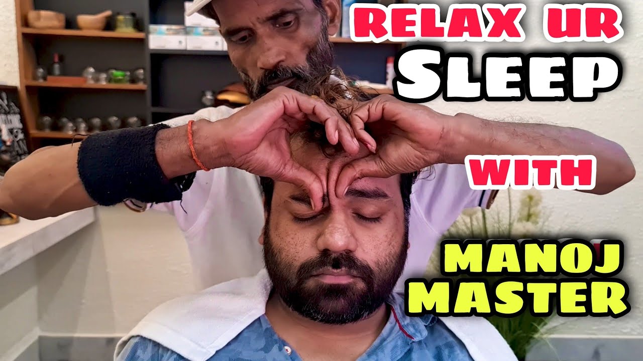 ASMR Pain Relief Head massage, upper body massage by MANOJ-MASTER ...