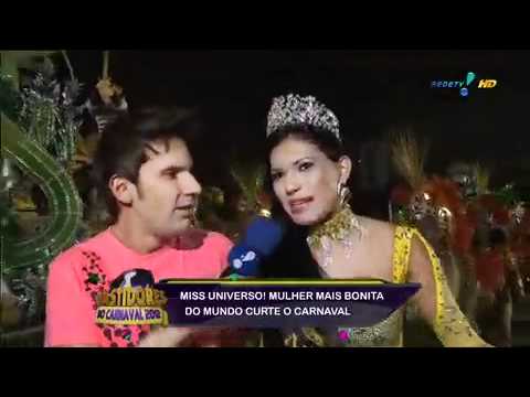 Luciana Marinho nos Bastidores do Carnaval 2012 - Rede TV!