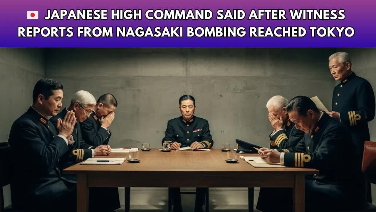 What Japanese High Command Said After Witness Reports From Nagasaki ...