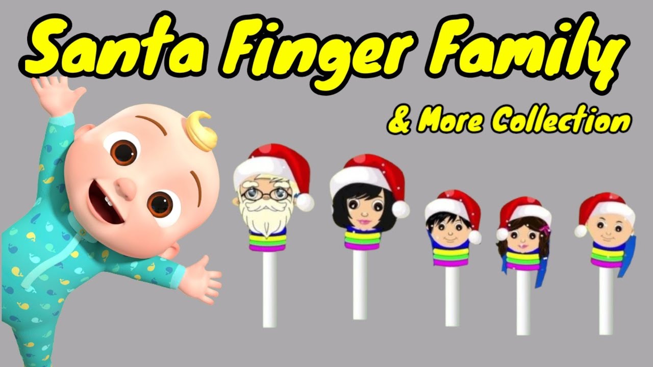 Santa Pop Finger Family Songs 8| Top 5 Santa Finger Family Collection ...