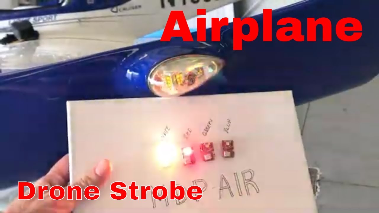See how these flytron drone strobes compare to an aircraft or airplane ...