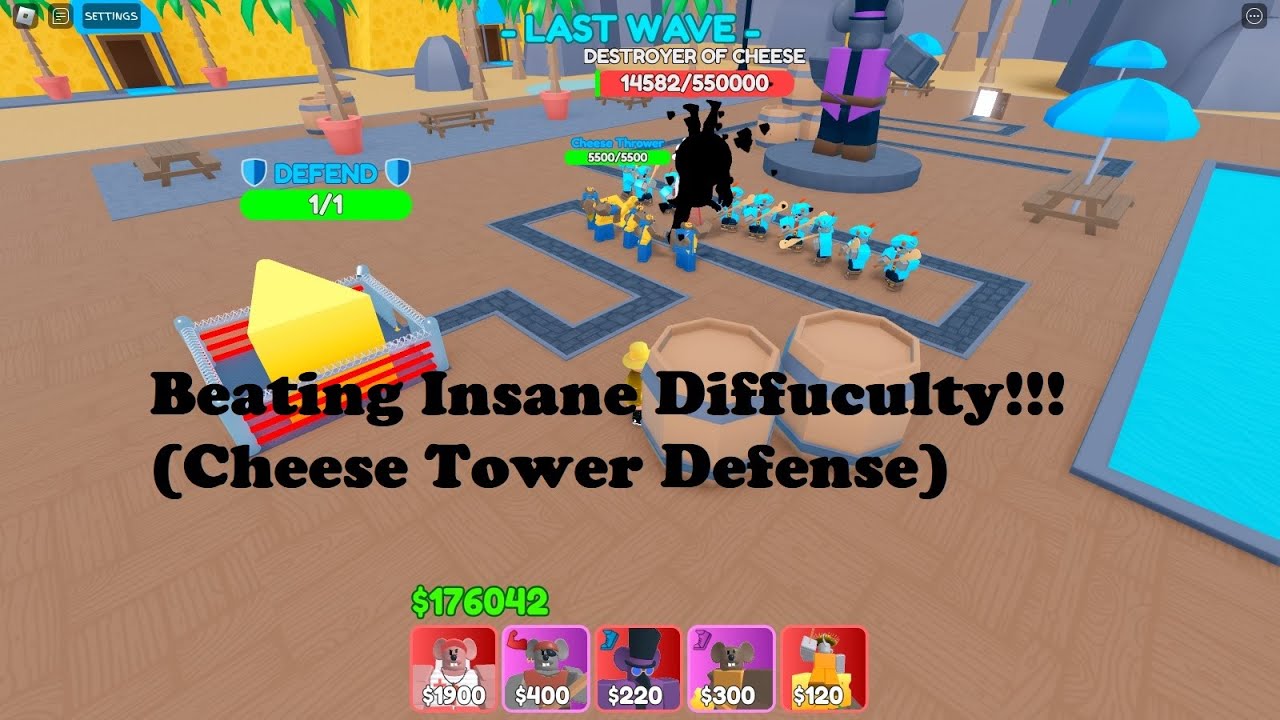 How to beat INSANE difficulty in Cheese Tower Defense (NO EPICS!) - YouTube