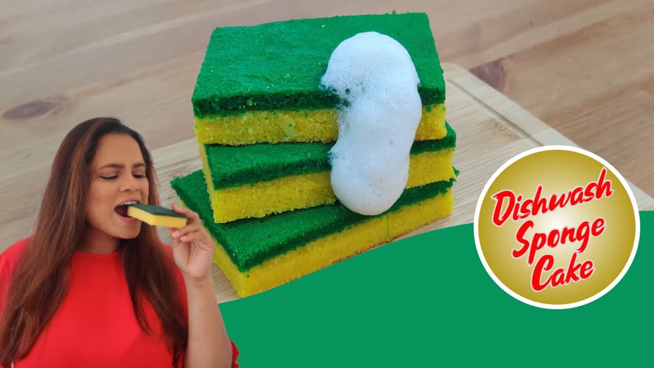 [PRANK IDEA] - Dish wash Sponge Cake or Illusion Cake Recipe by ...