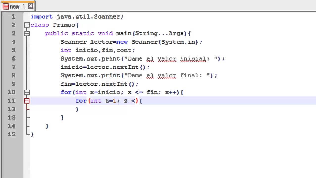 Números primos intermedios Notepad++ & jdk - YouTube