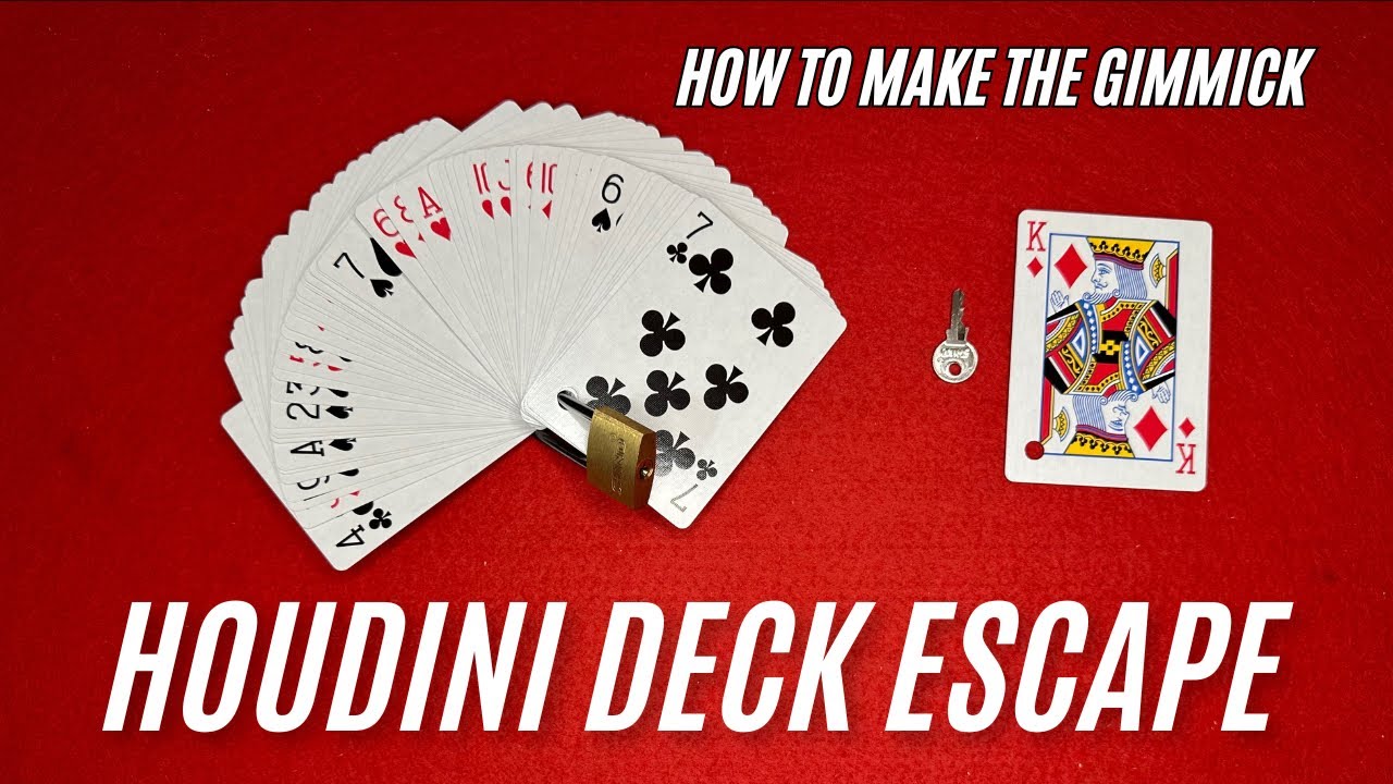 Houdini Deck Escape 🪄 HOW TO MAKE THE GIMMICK #tricks #magic #tutorial - YouTube