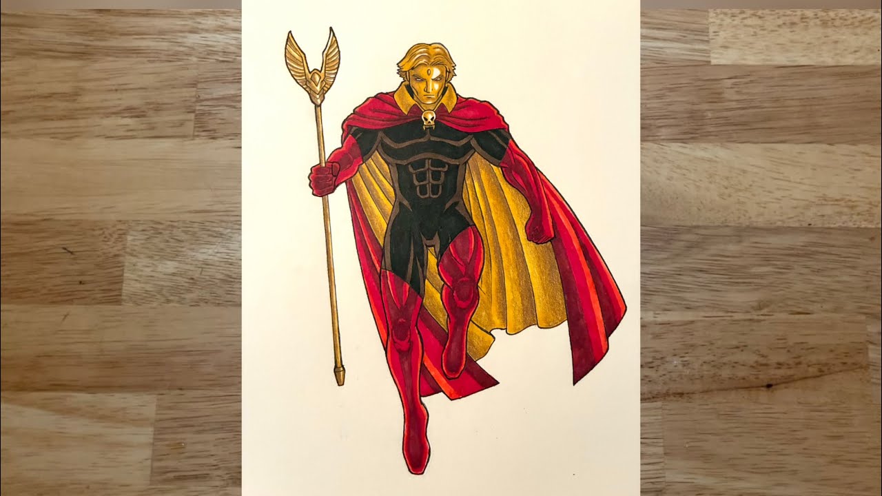 How to draw Adam Warlock (full body) - YouTube