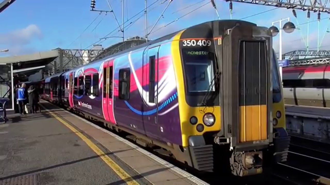 First Transpennine Express Class 350 Departing Manchester Piccadilly ...