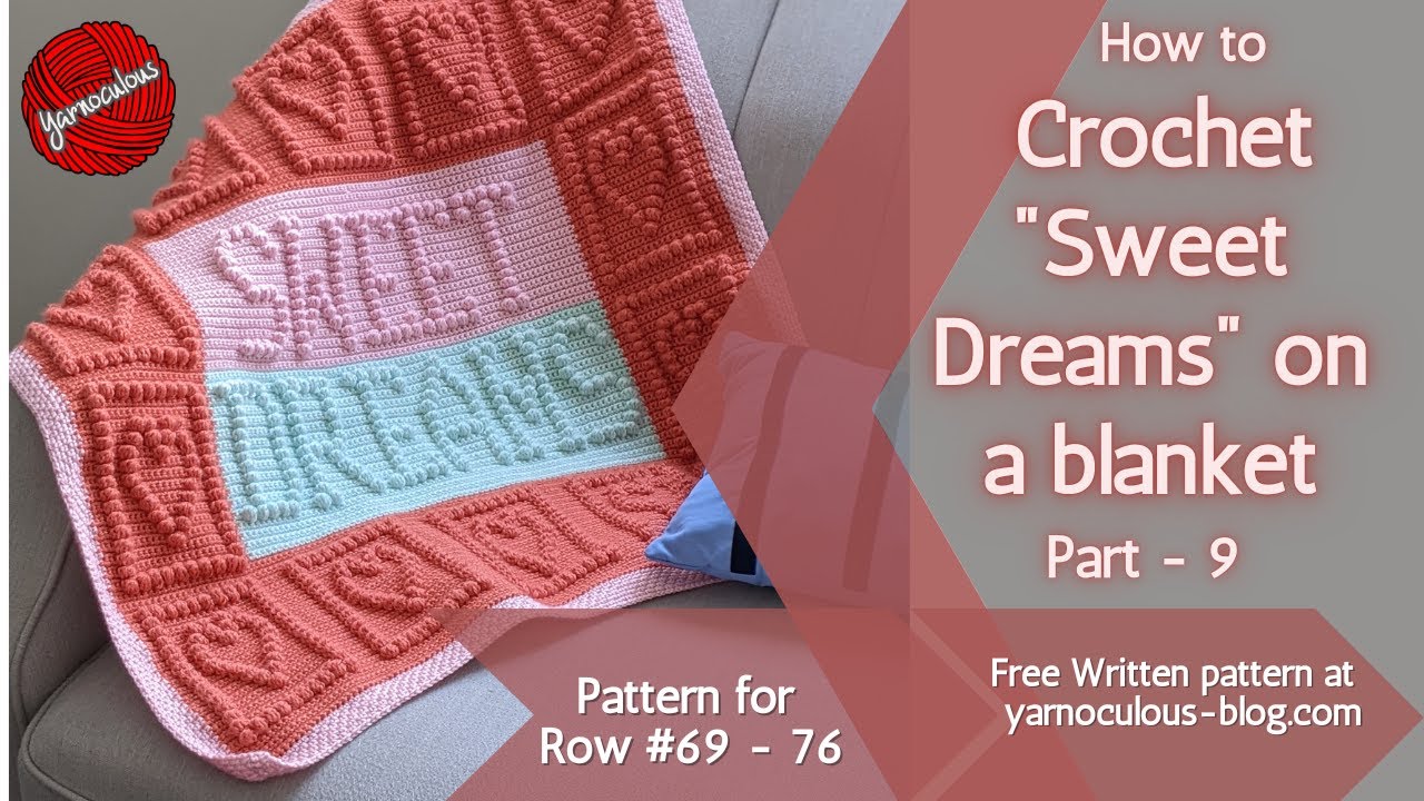 Easy crochet blanket pattern | How to crochet words on a blanket - 9 ...