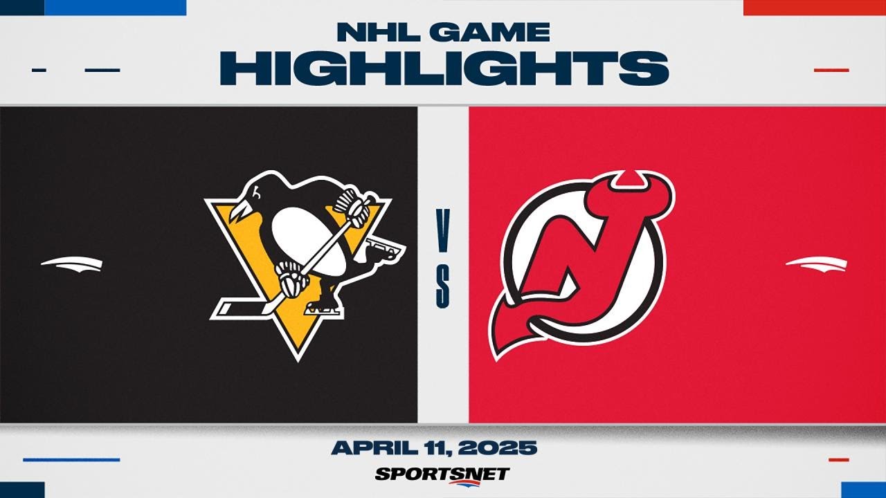 NHL Highlights | Penguins vs. Devils - April 11, 2025 - YouTube