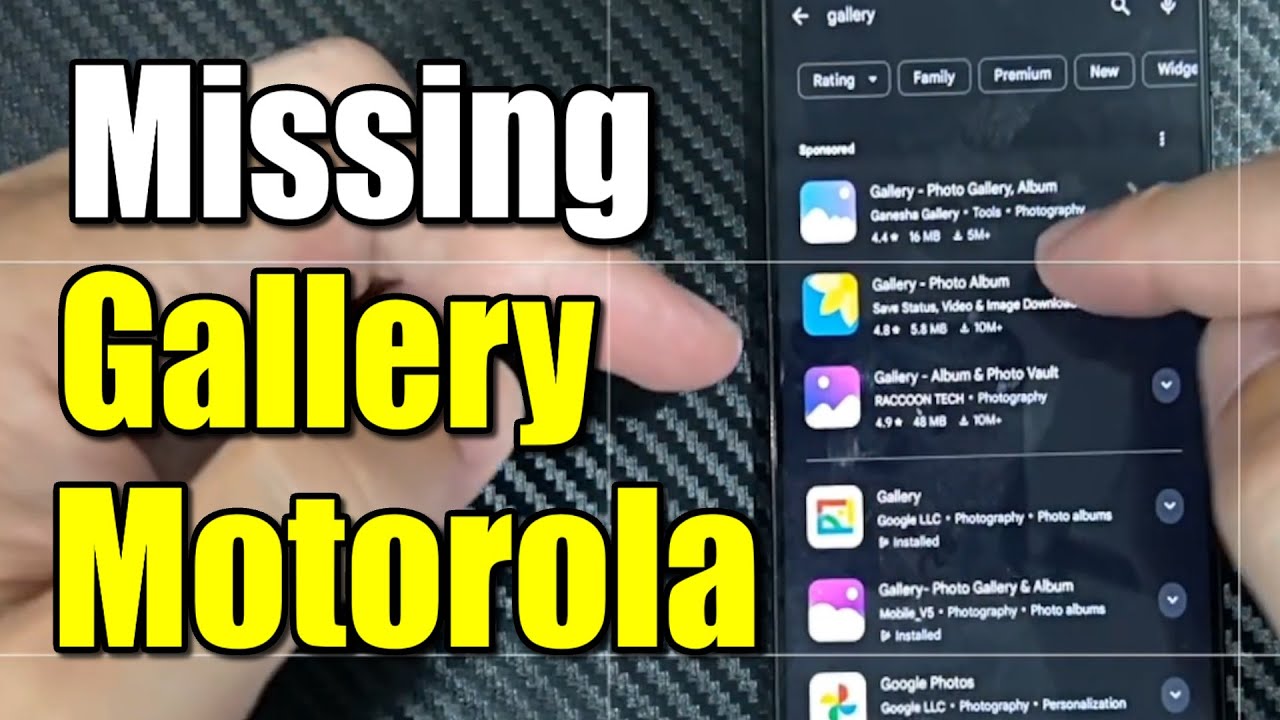 How to Find Photos Gallery on Motorola Phone (Missing Gallery) - YouTube