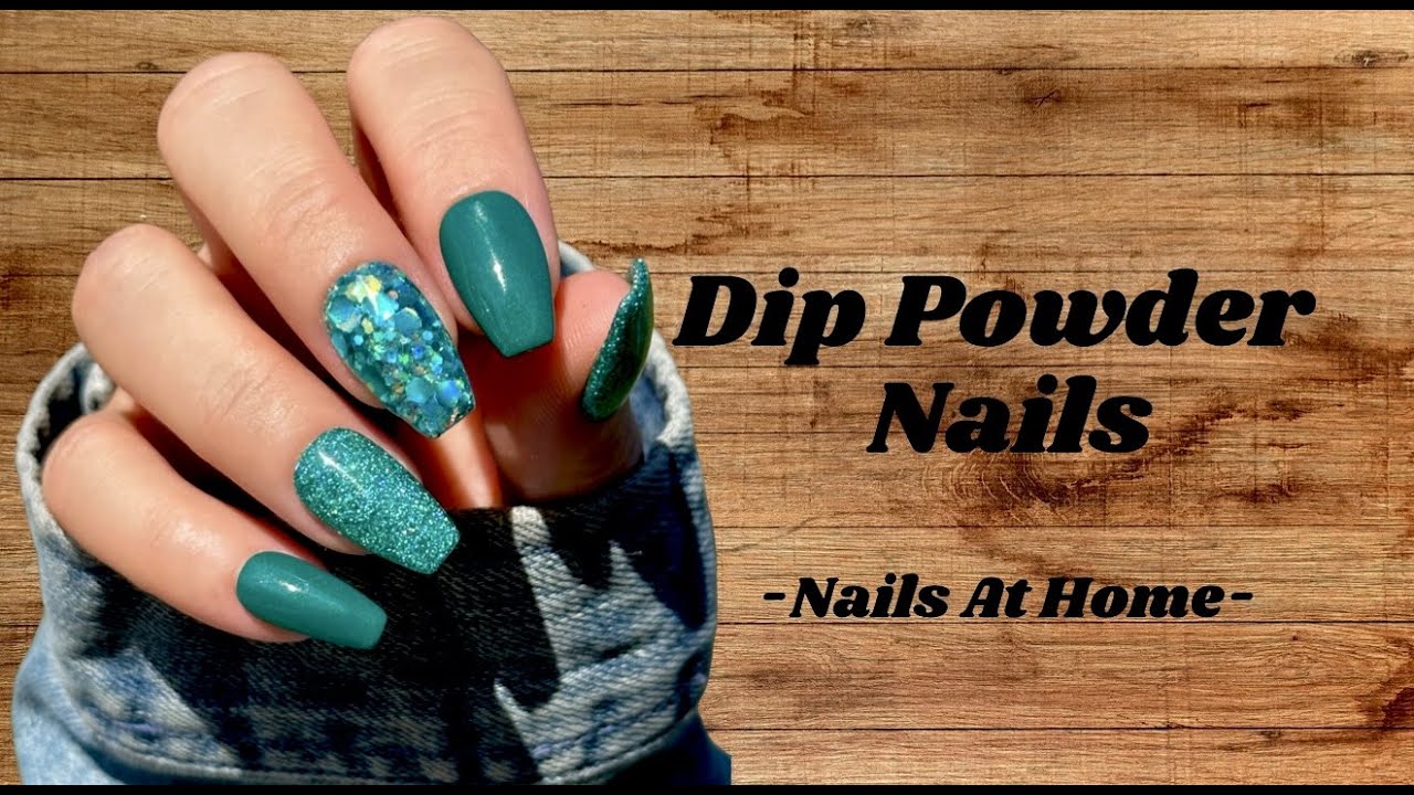 Dip Powder Nails | Easy Chunky Glitter Application | Gel Method | Press ...