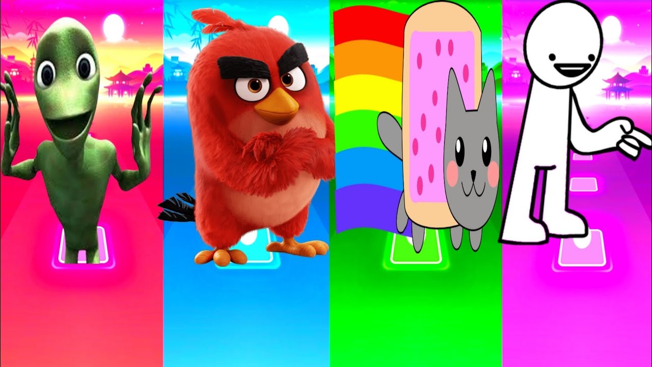 Alien Dance🆚The Angry Birds🆚Nyan Cat 🆚asdfmovie💫Who is best?? - YouTube