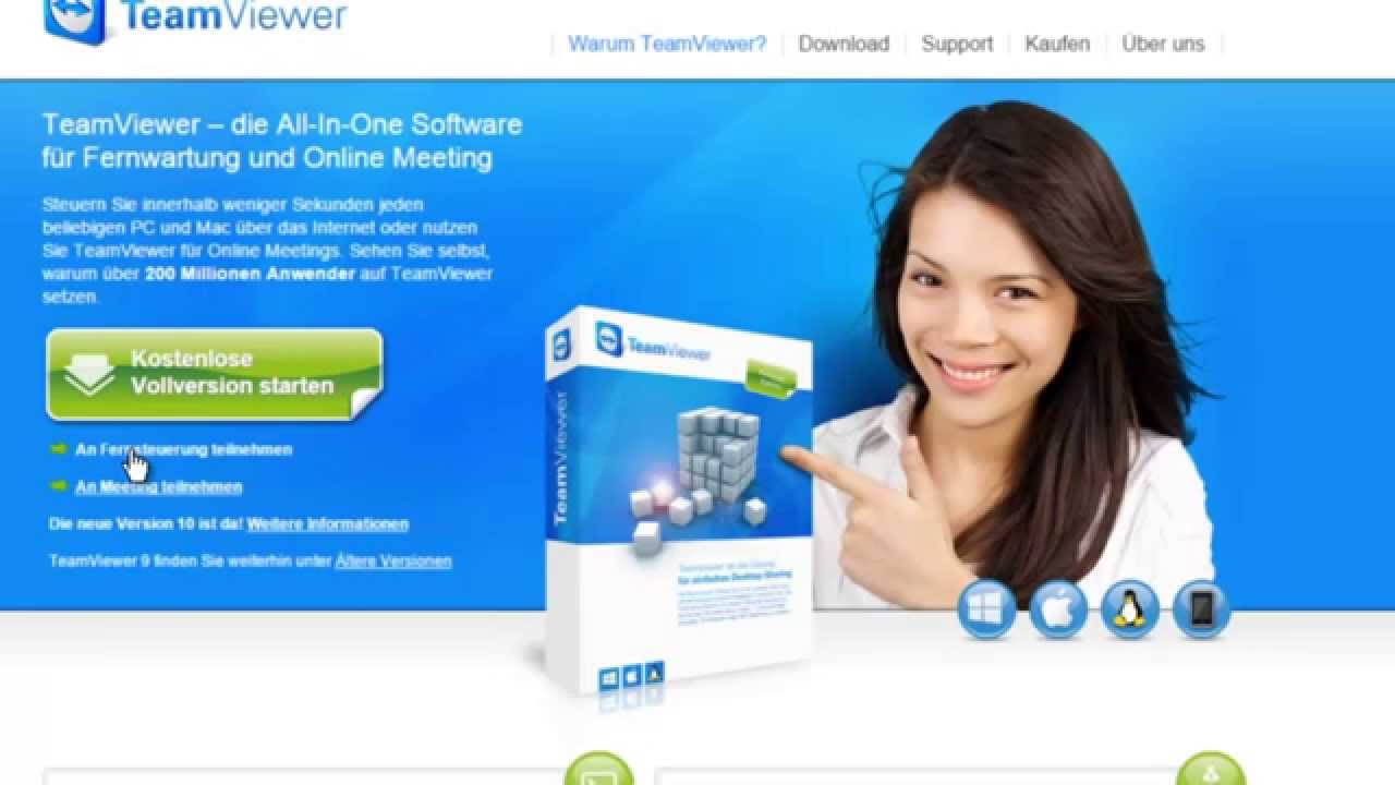 Teamviewer 10 ohne Installation nutzen Tutorial - YouTube