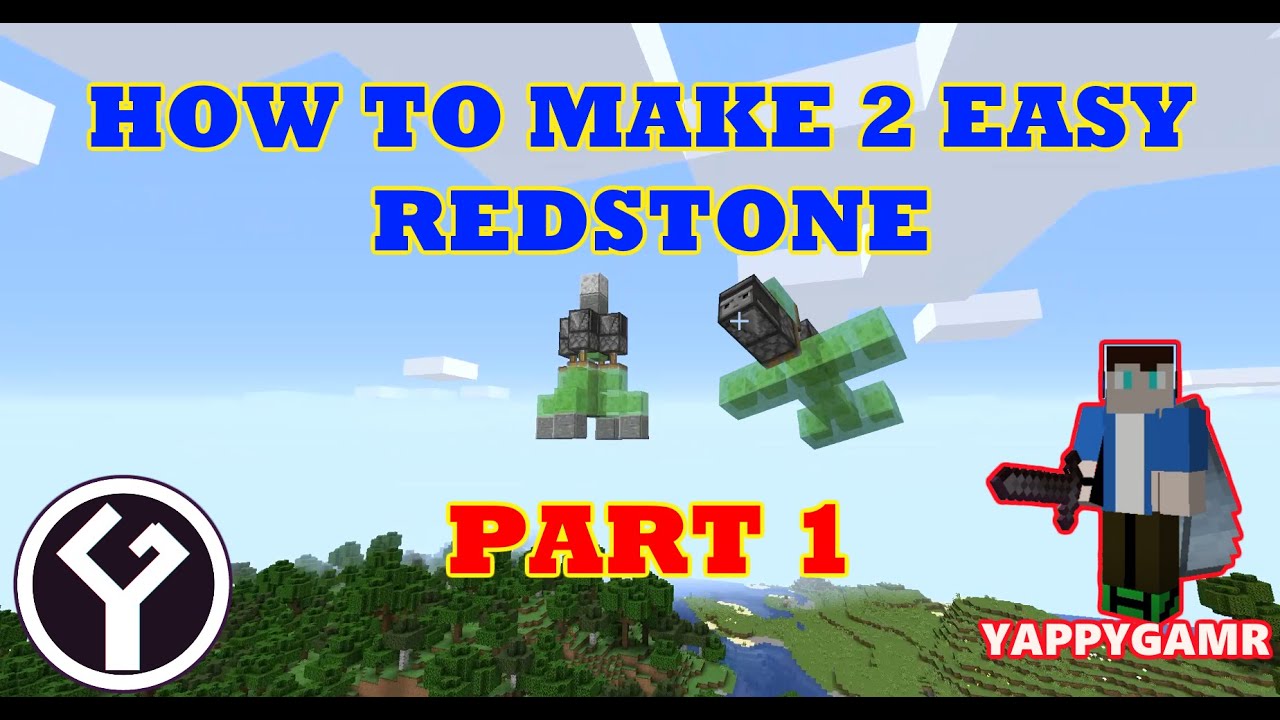 Minecraft:How To Make 2 Easy Redstone Builds In 5 Minutes (part 1 ...