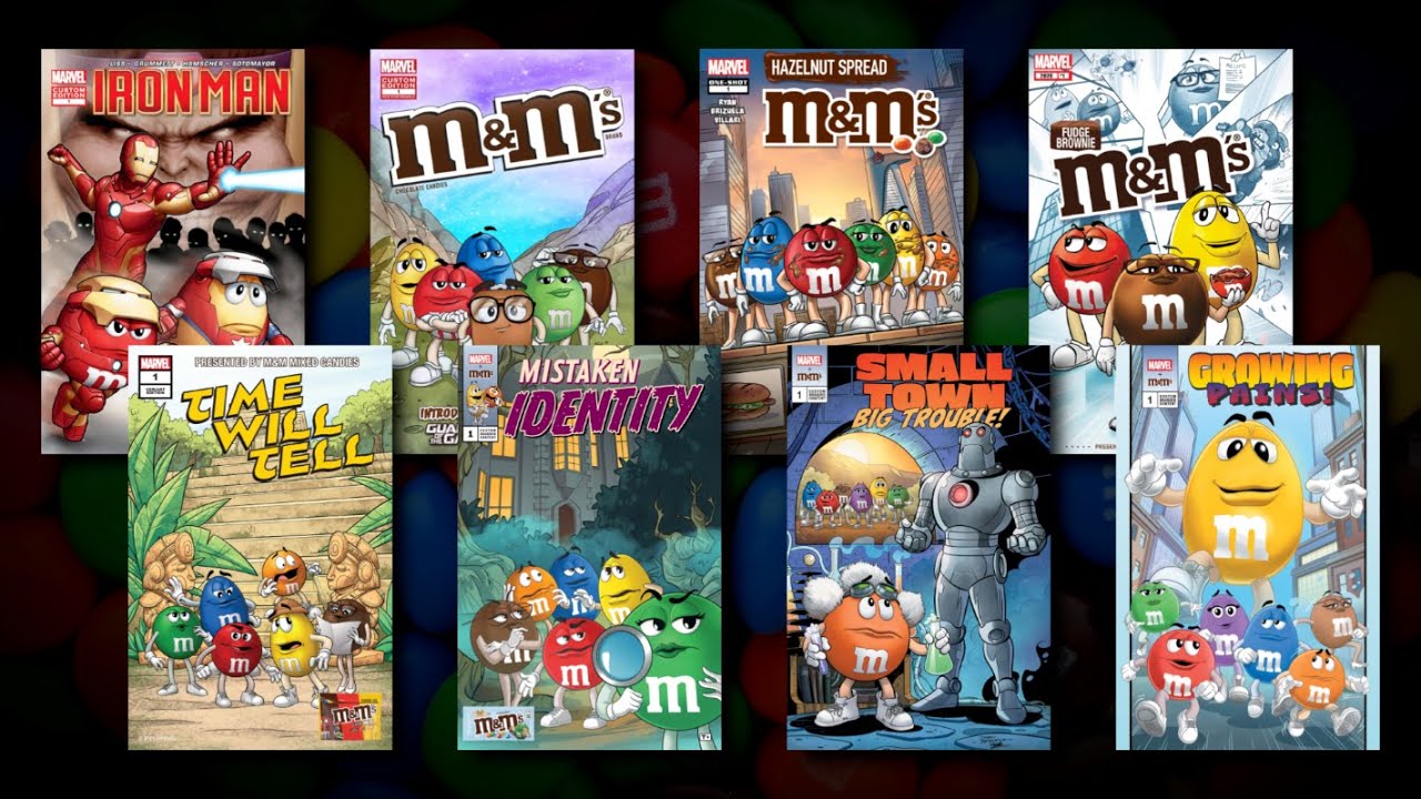 The Comic Book Exclusive M&M's Characters - YouTube