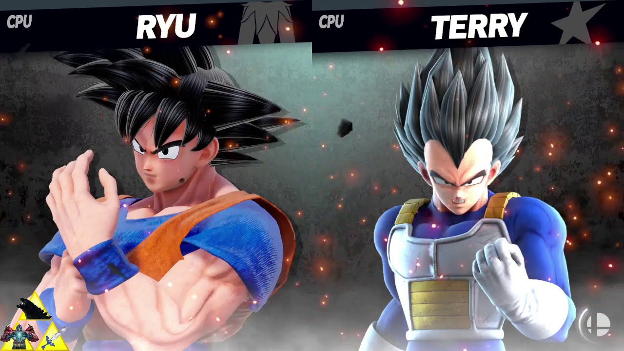 Smash Mods Ultimate: Goku vs Vegeta with Voices - YouTube