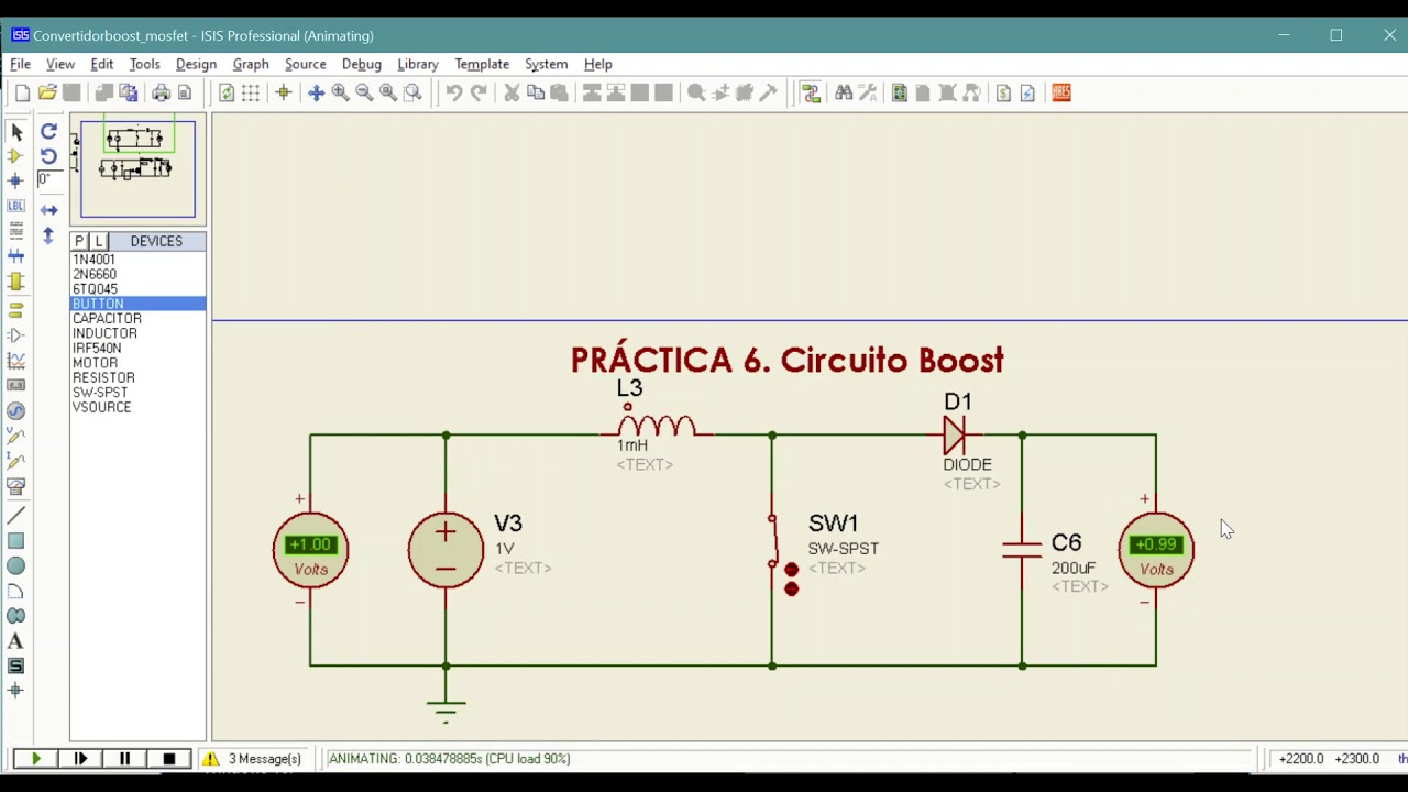Explicación del Convertidor Boost con MOSFET. - YouTube