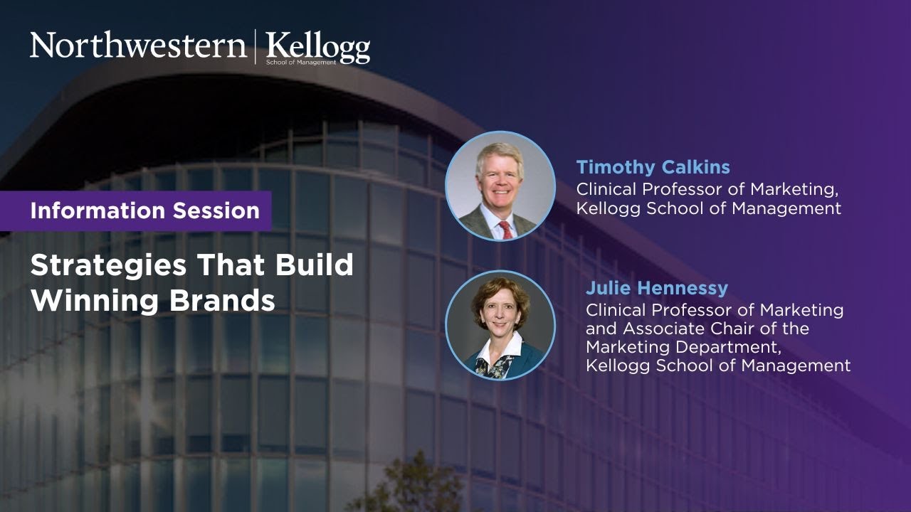 Information session on Kellogg Executive Education’s Strategies That ...