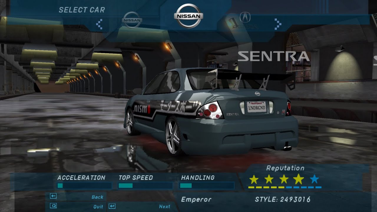 NFS Underground Definitive Edition | Bonus Car | Nissan Sentra "NISMO ...