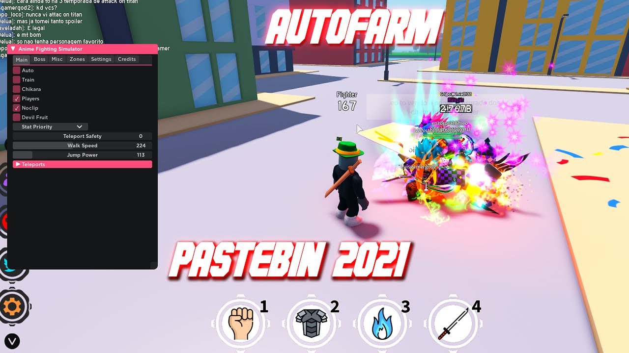 ROBLOX SCRIPT ANIME FIGHTING SIMULATOR (AUTOFARM) - RAW (2021) - YouTube