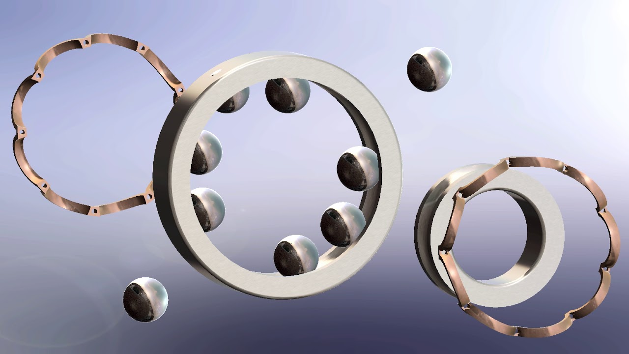 Level 3: Bearing animated exploded view - YouTube