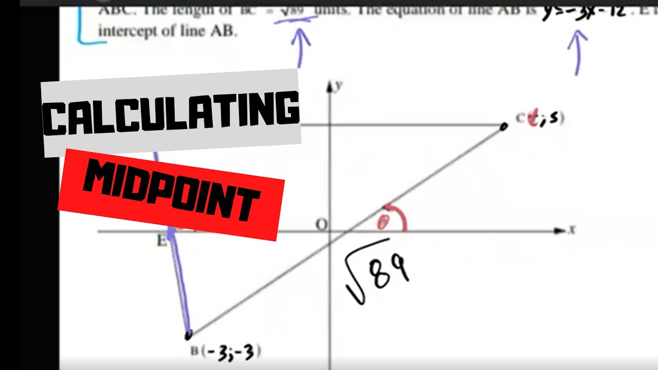 Analytical geometry calculating the gradient exam style question - YouTube
