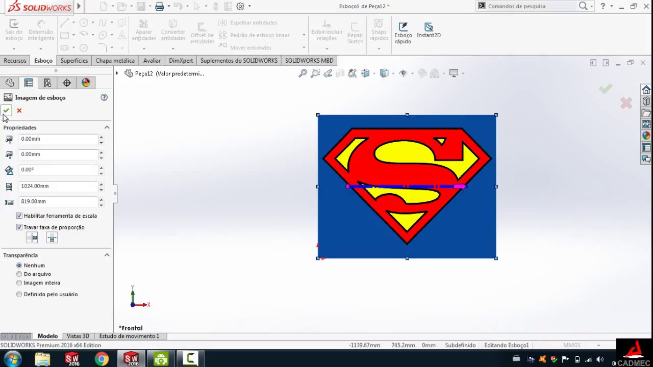 COMO INSERIR IMAGEM NO SOLIDWORKS - YouTube