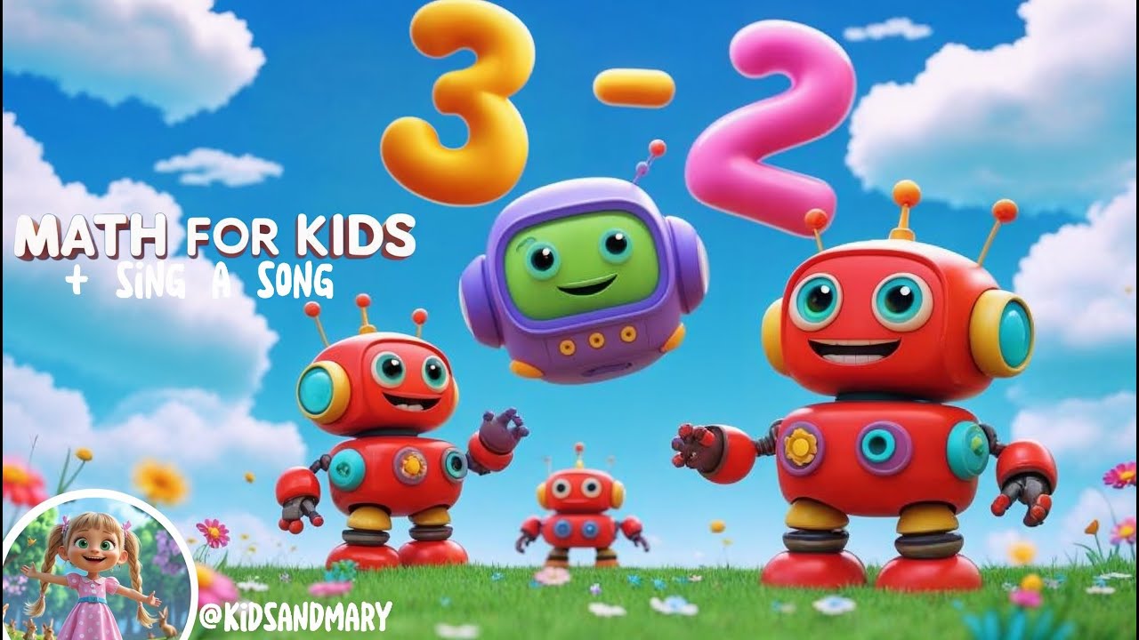 3 - 2 Song for Kids 🎵 | Fun Math Learning with Music! #kidsmusic # ...
