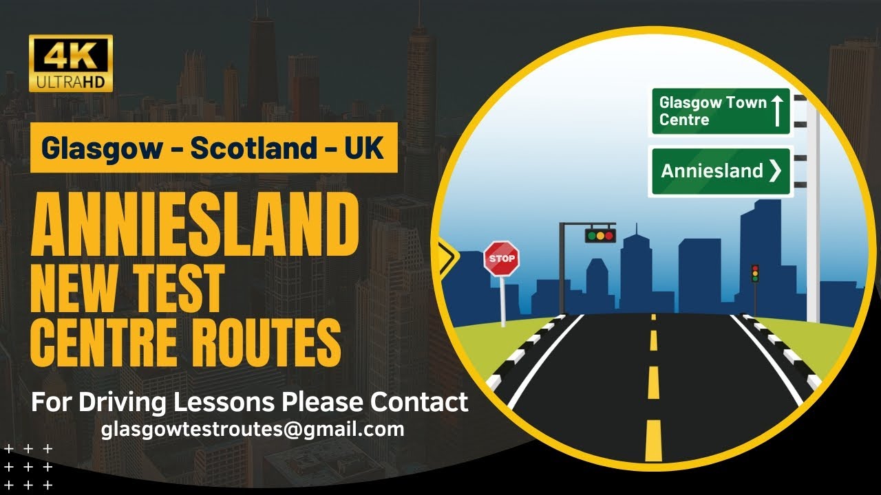 NEW TEST CENTRE Glasgow Anniesland Driving Test Routes # 6 - YouTube