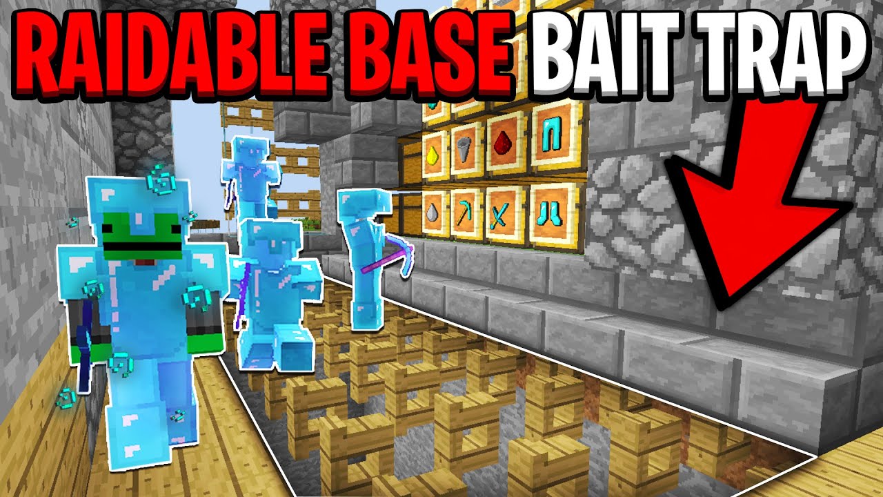 Fake Raidable Base Fencegate Trap *bait* | Minecraft HCF - YouTube