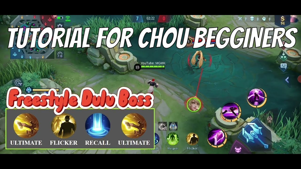 HOW TO USE CHOU FOR BEGINNERS | FREESTYLE, COMBO, SKILLS 2022 (MLBB ...