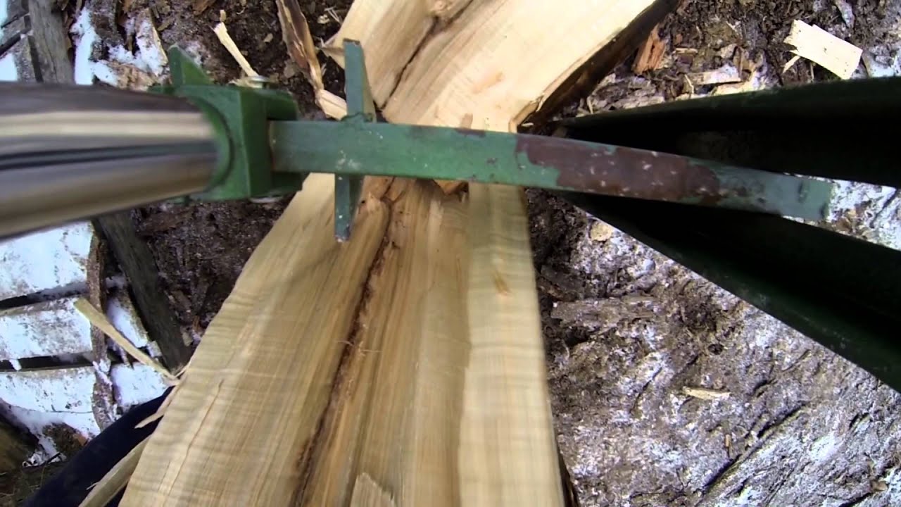 My monster log splitter! - YouTube