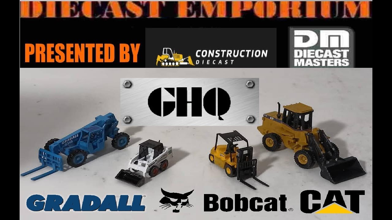 GHQ Pewter Model Kits Caterpillar Loader, Forklift, Bobcat, and Gradall ...