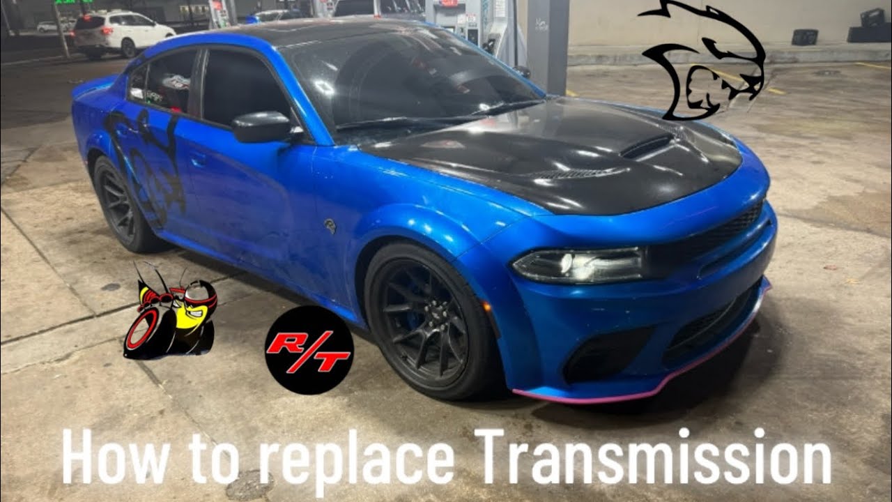 How to replace transmission on hellcat/scatpack/Rt - YouTube