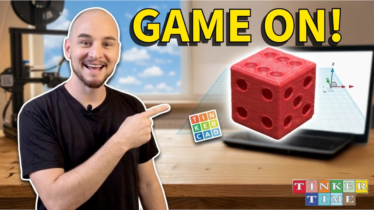 🎲 How To Make Custom Game Dice in Tinkercad (Easy 3D Print) - YouTube
