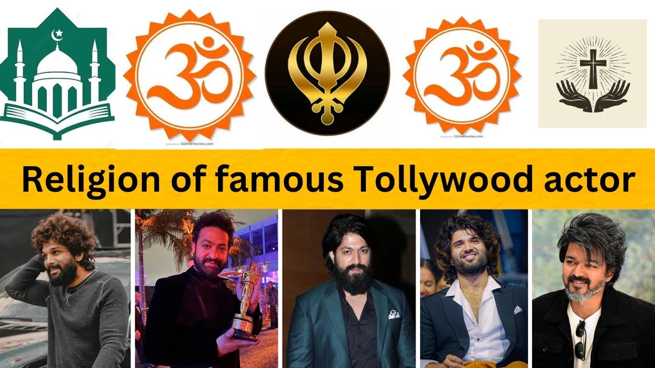 Religion of Famous Tollywood actor | Top 15 famous south movie actor ...