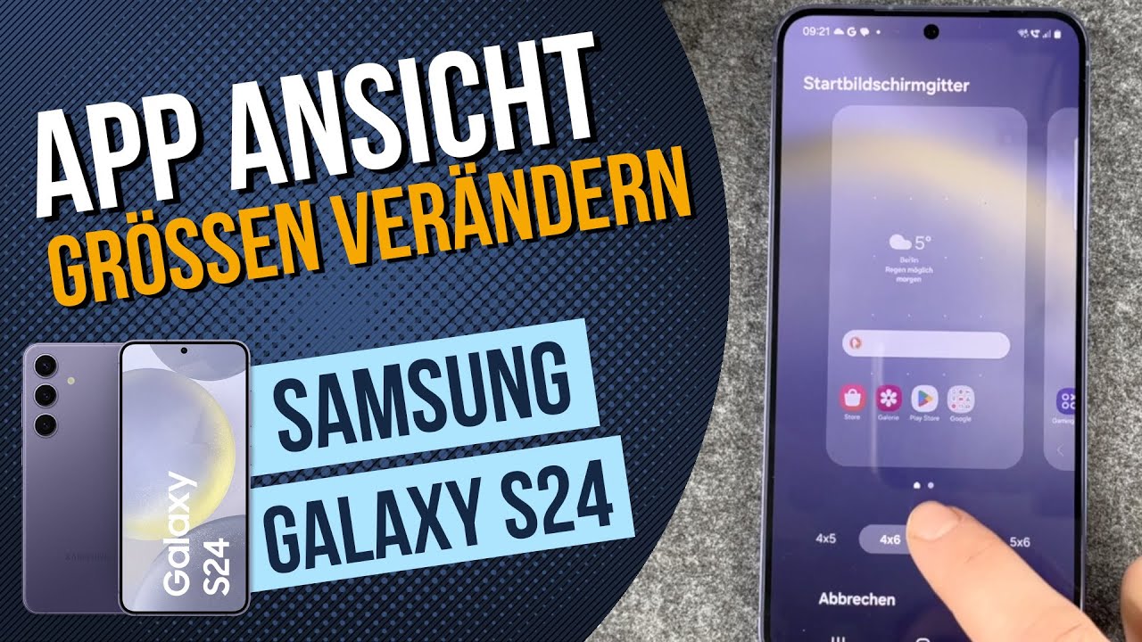 Samsung Galaxy S24 App-Icon Größe verändern / besser sehen - YouTube