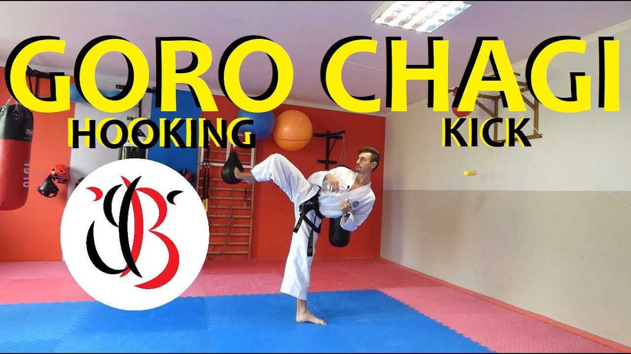 Goro Chagi| Hooking kick|Kopnięcie zahaczające|technika wykonania ...