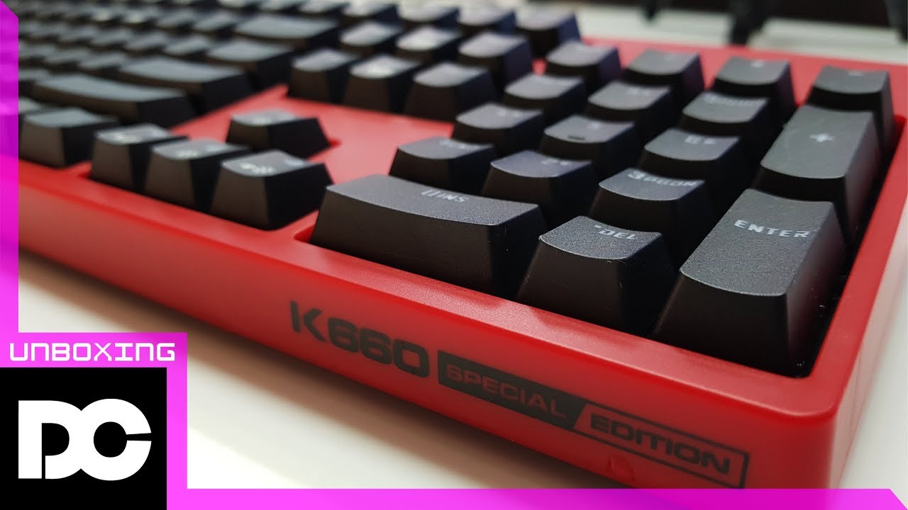 [DC튜브] ABKO HACKER K660 카일광축 완전방수 실화야? 기계식 키보드 청축 (언박싱) - YouTube