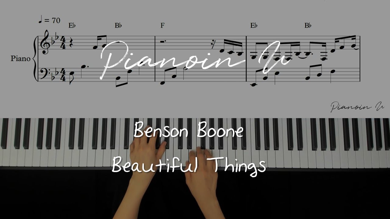 Benson Boone - Beautiful Things/ Piano Cover / Sheet - YouTube