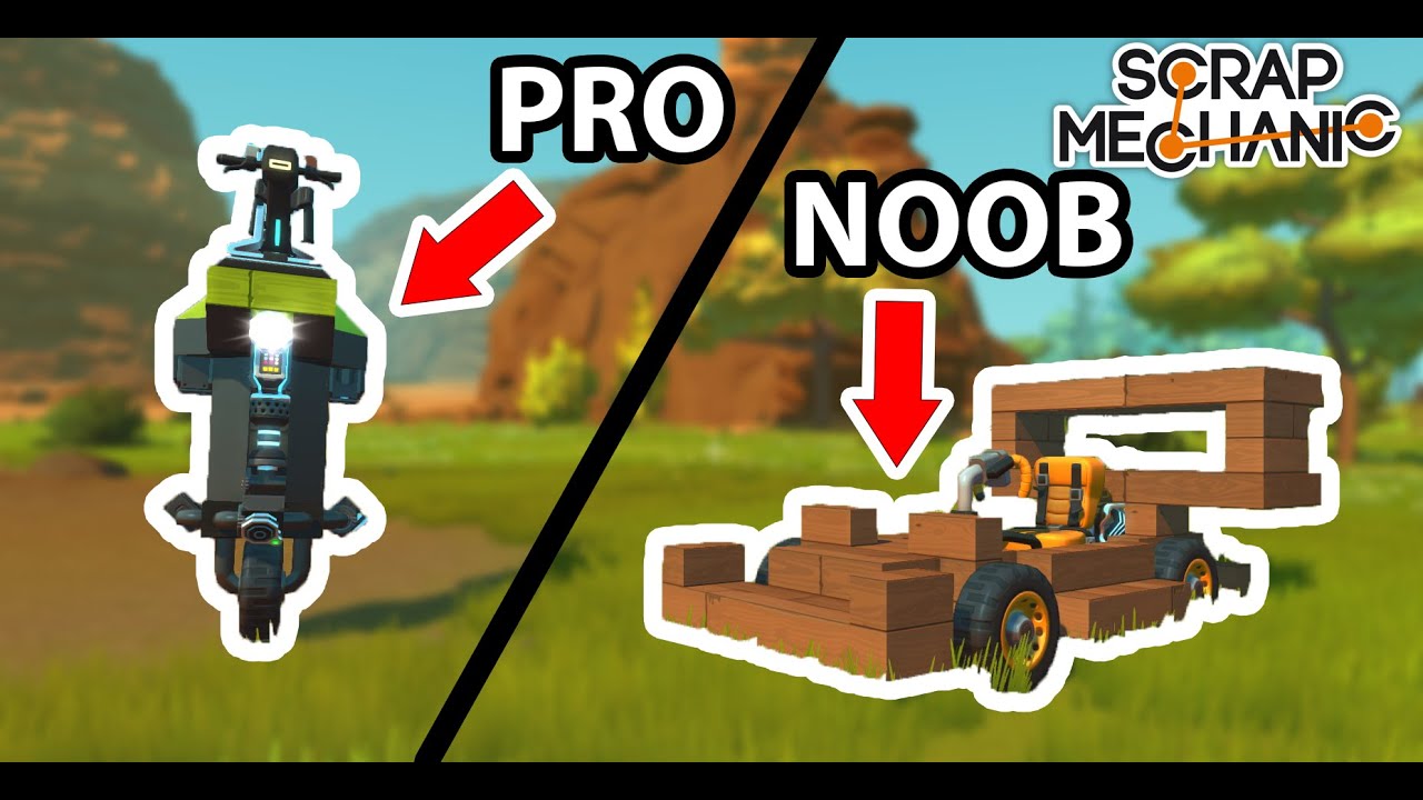 NOOB vs PRO: Build A Vehicle Challenge - I'm The Noob! - Scrap Mechanic ...