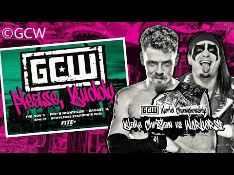 Blake Christian (c) vs Warhorse / GCW World Title Match / GCW Please ...