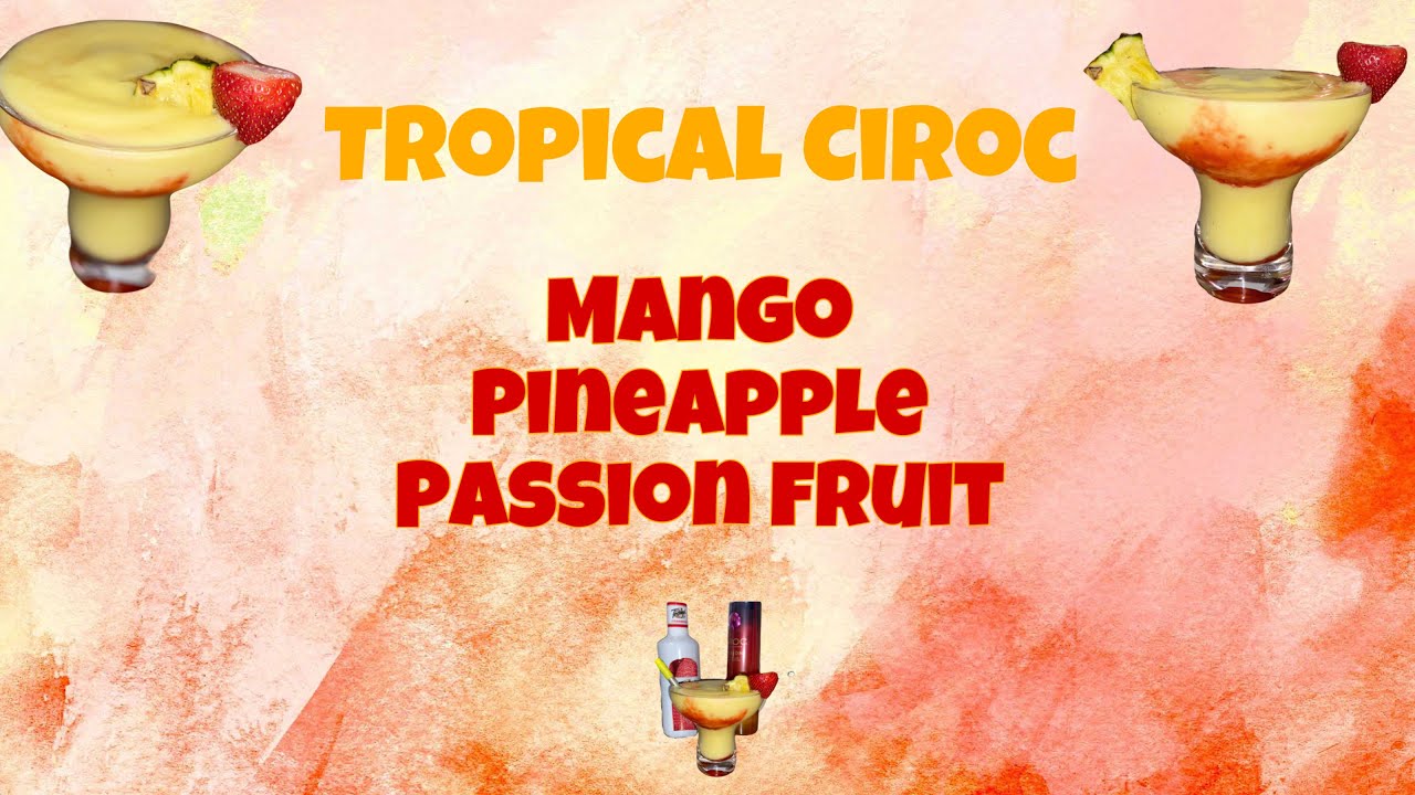 Tropical Ciroc Slushy w/ Strawberry puree - YouTube