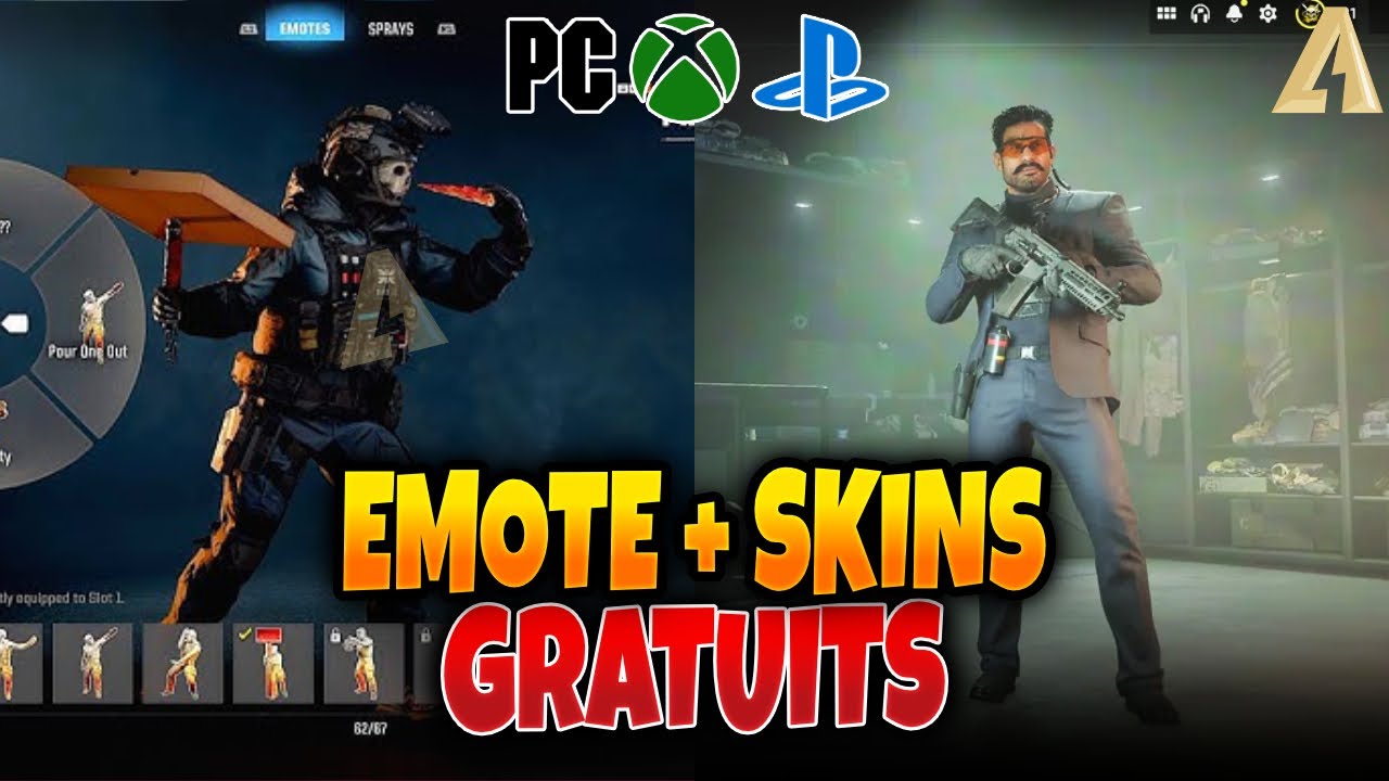 2 Skins + 3 Emote GRATUITES Warzone & Black Ops 6 - YouTube